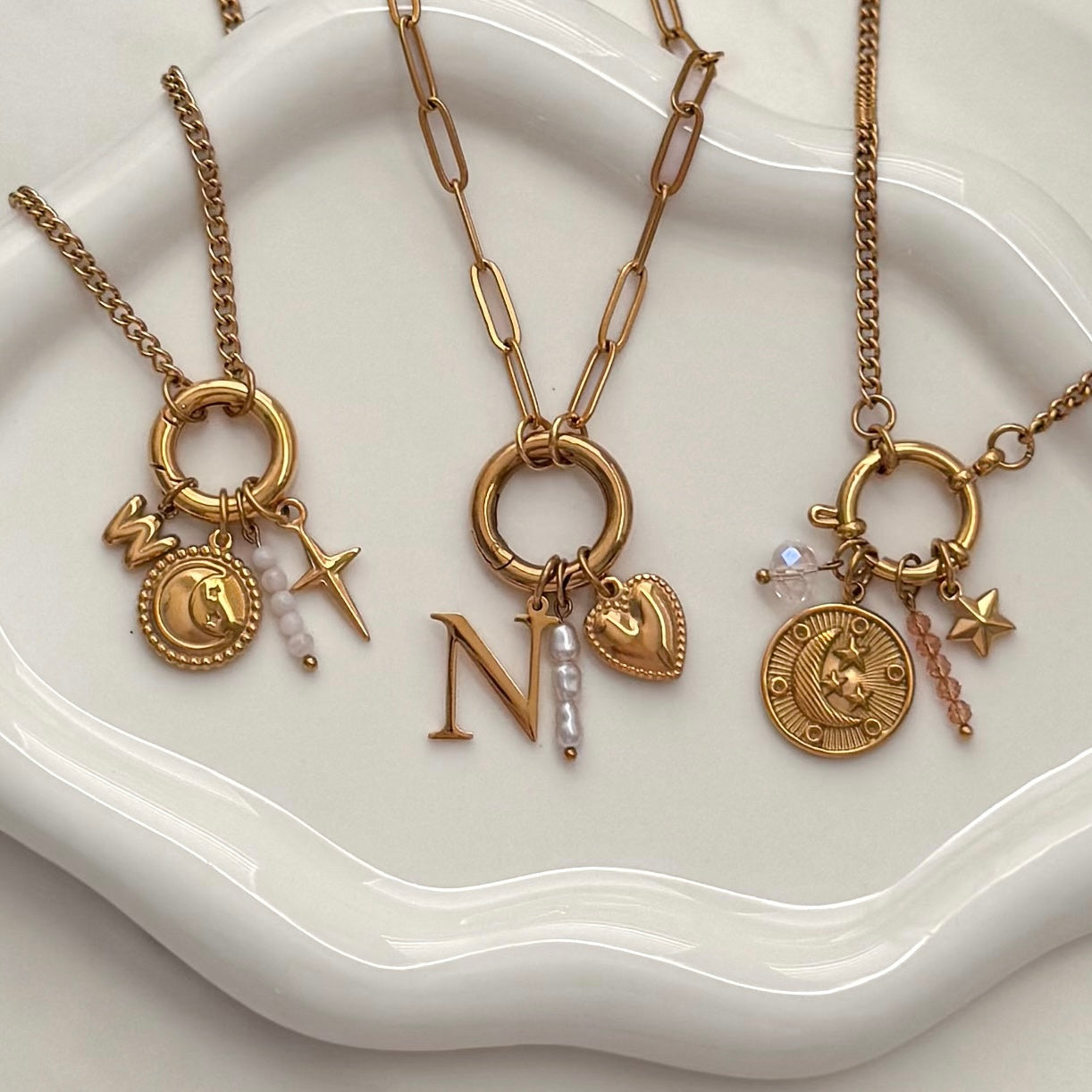 Gold Charm Necklaces – Wildflower Jewellery