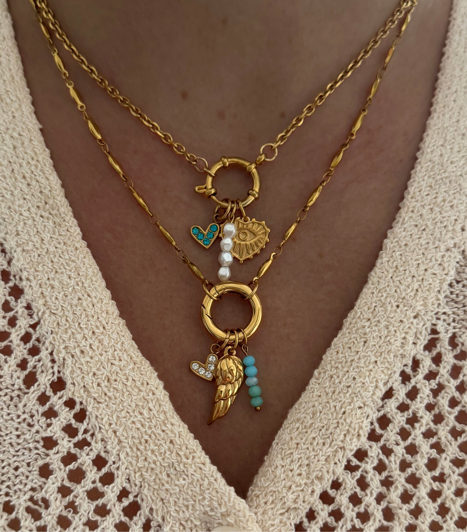 Gold Charm Necklaces – Wildflower Jewellery