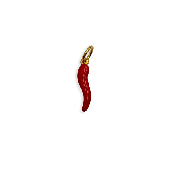 Red Chilli Charm - Gold – Wildflower Jewellery