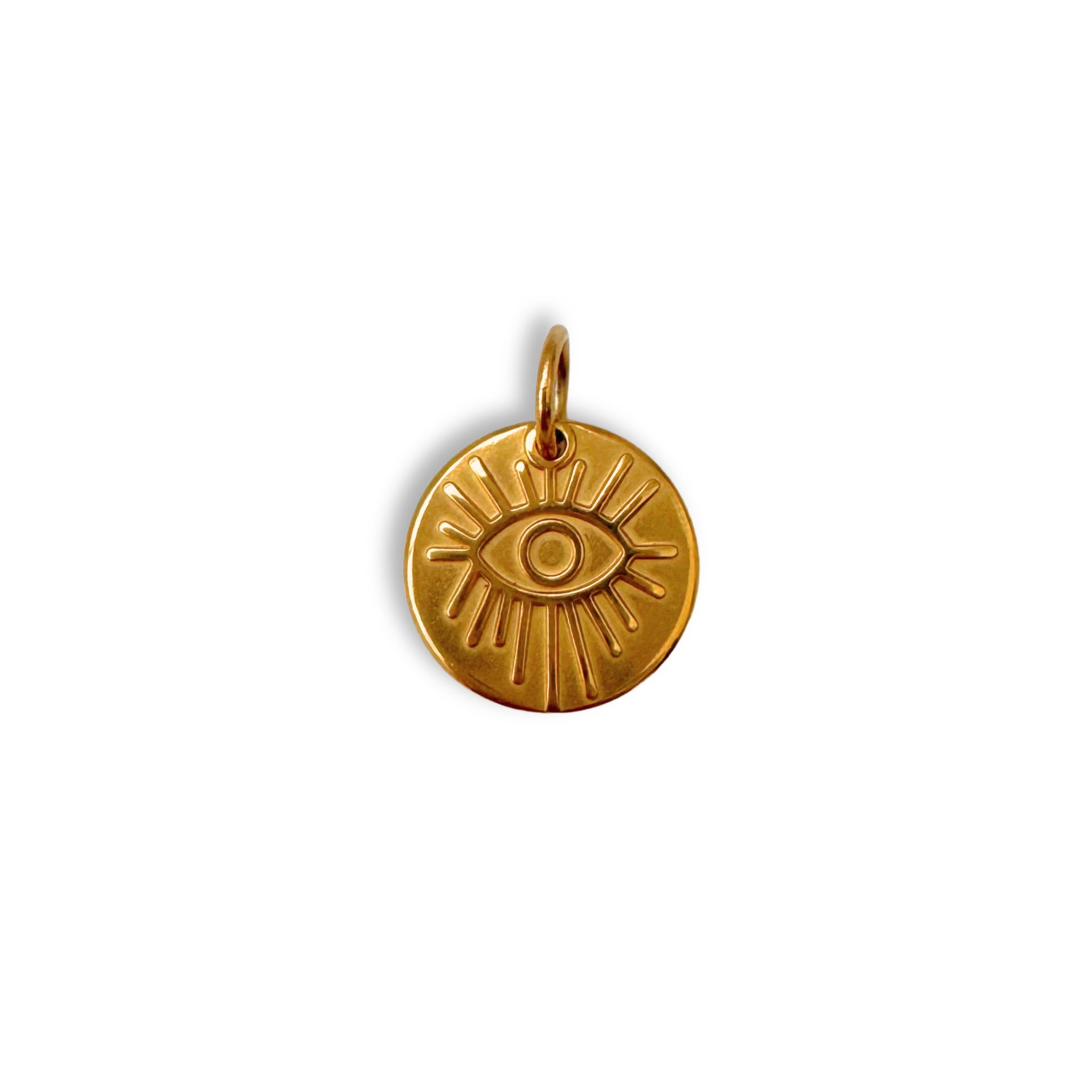 Gold Evil Eye Charm – Wildflower Jewellery