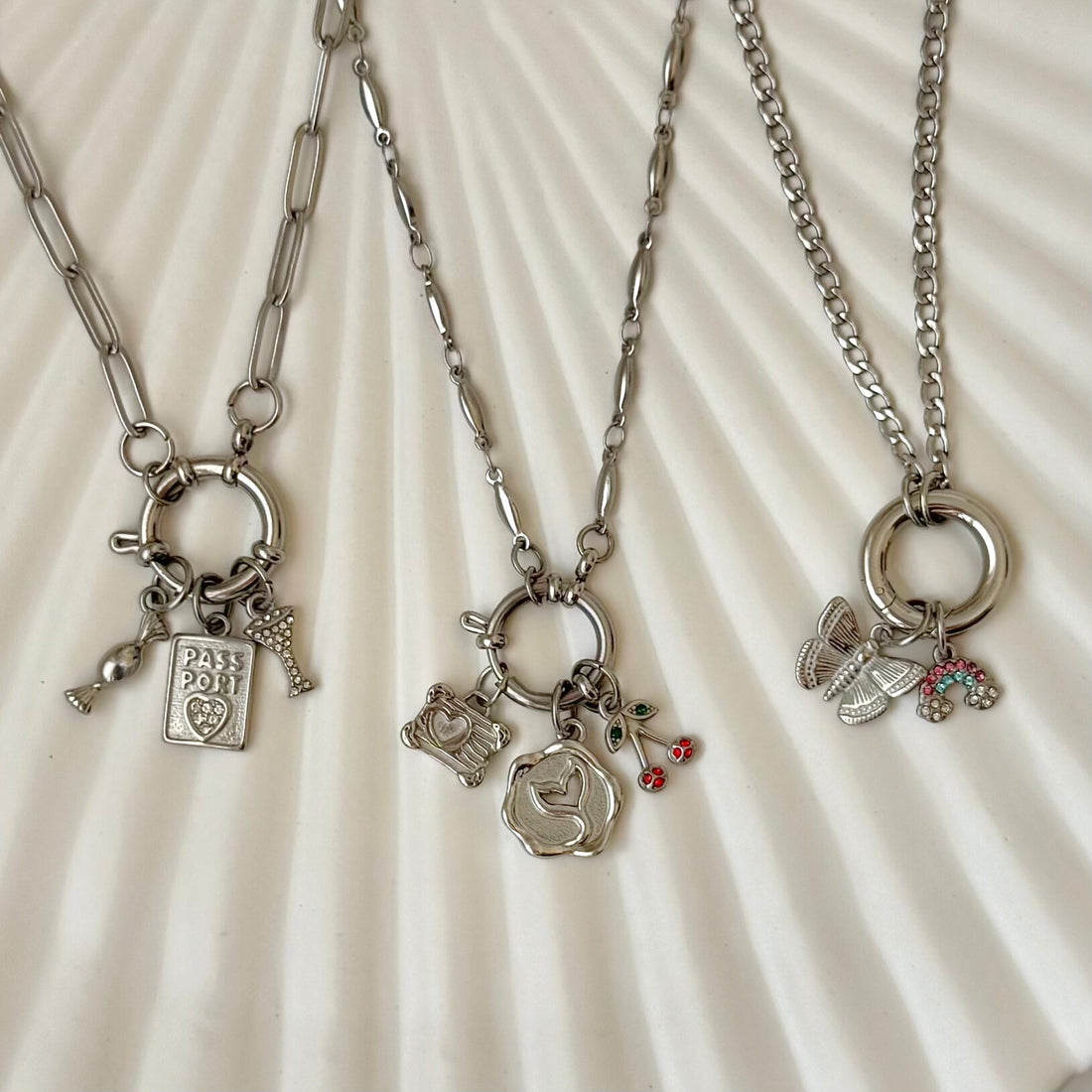 Silver Charm Necklaces – Wildflower Jewellery