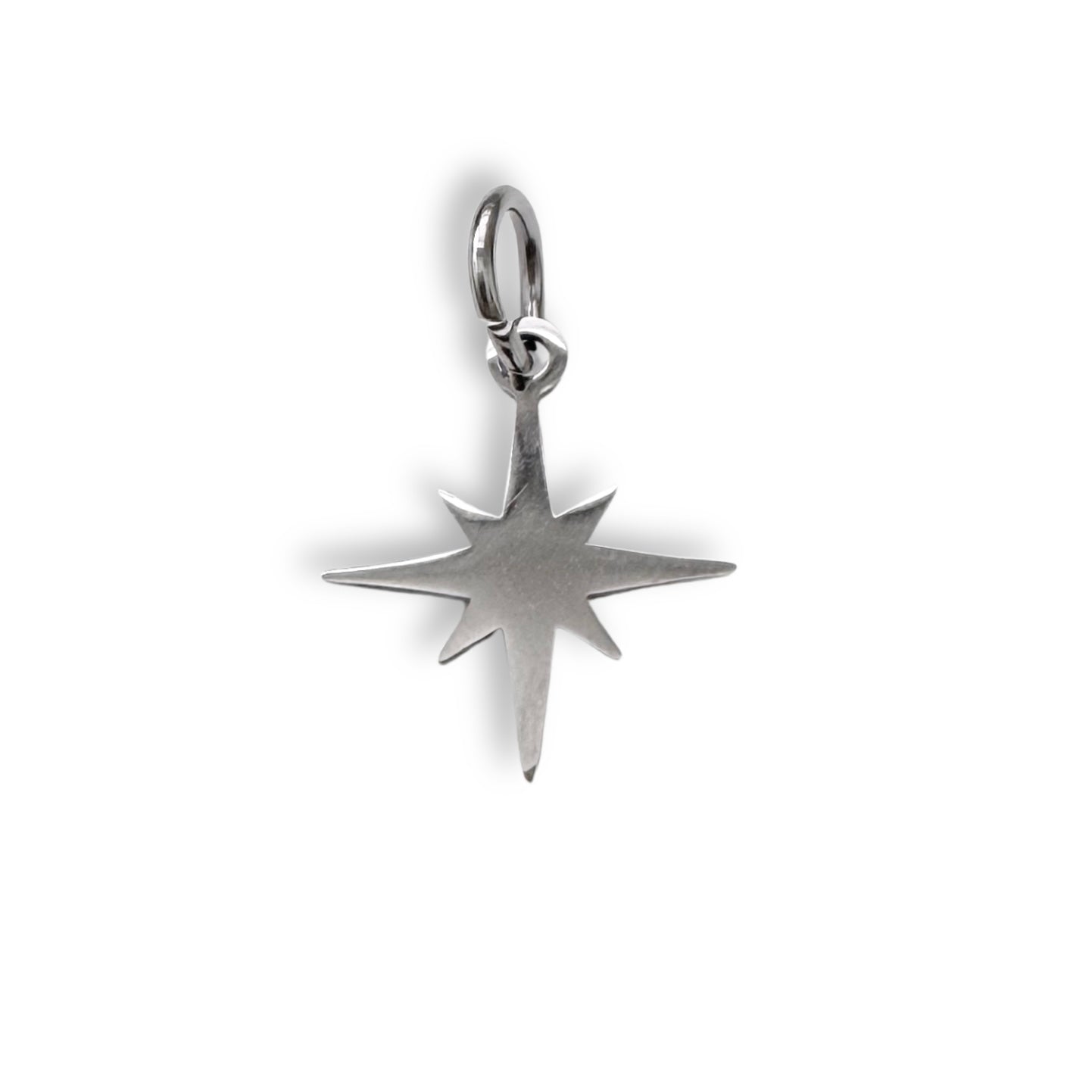 Silver Plain Star Charm – Wildflower Jewellery