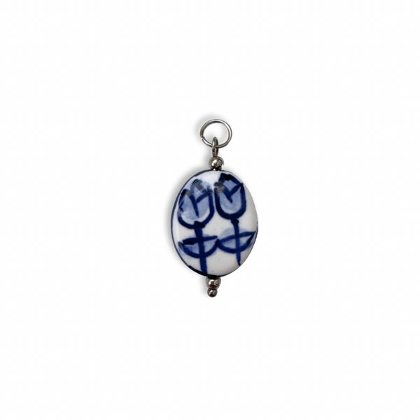 Large Tulip Charm - Silver – Wildflower Jewellery