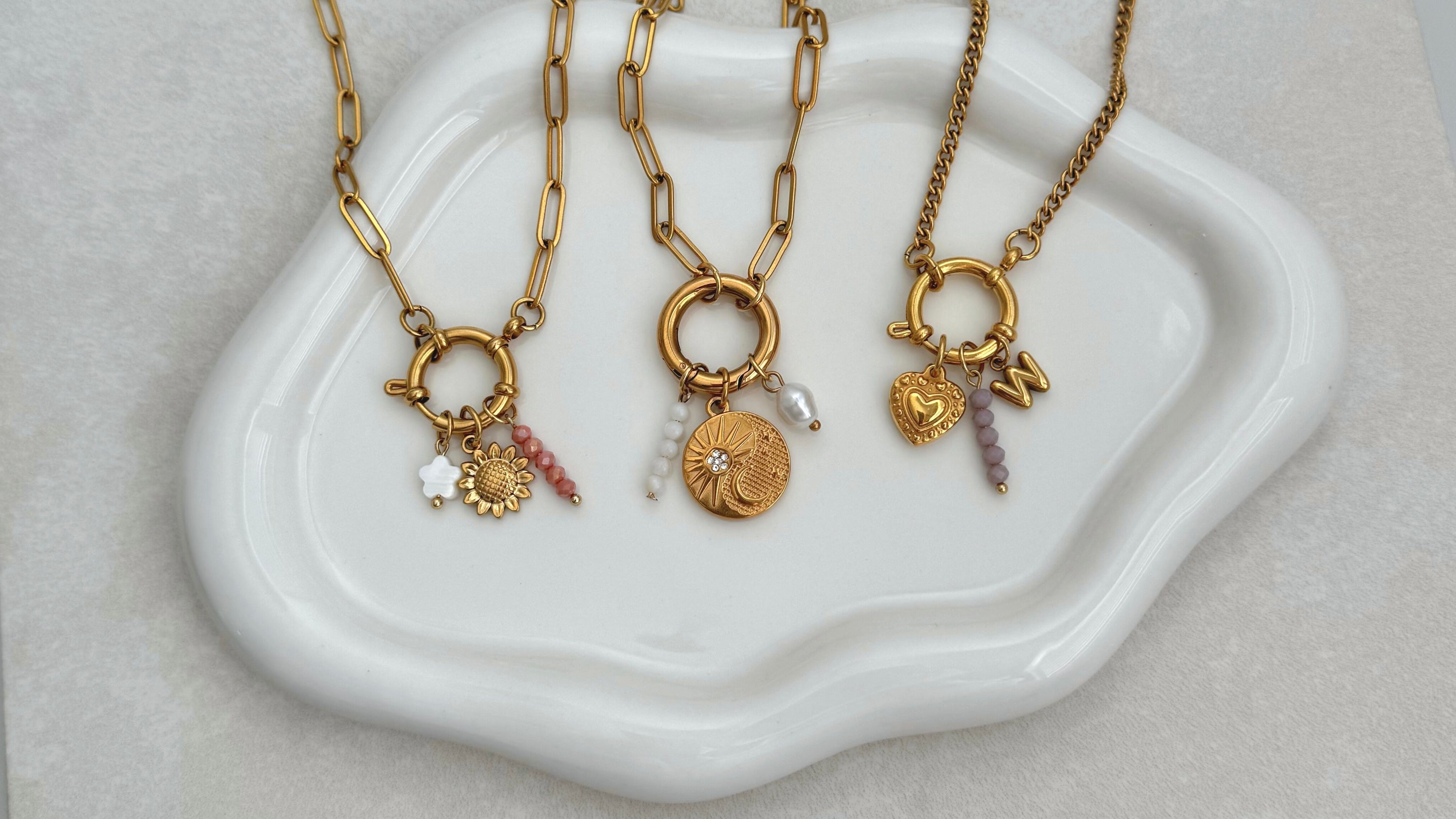 Gold Charm Necklaces – Wildflower Jewellery